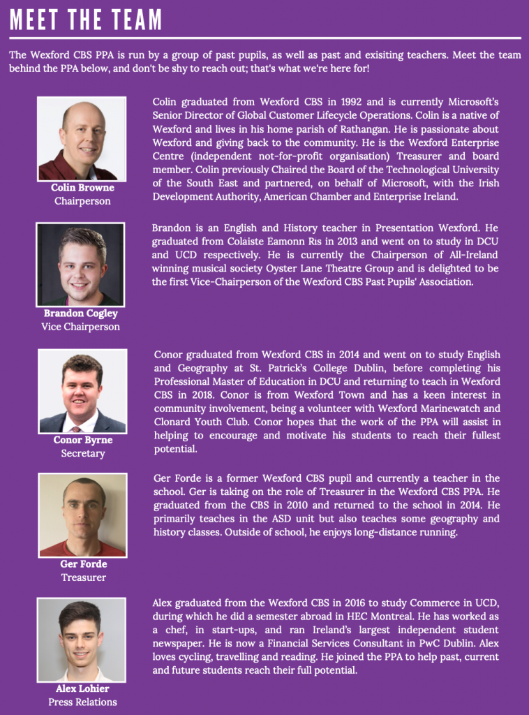 About the PPA - Wexford CBS