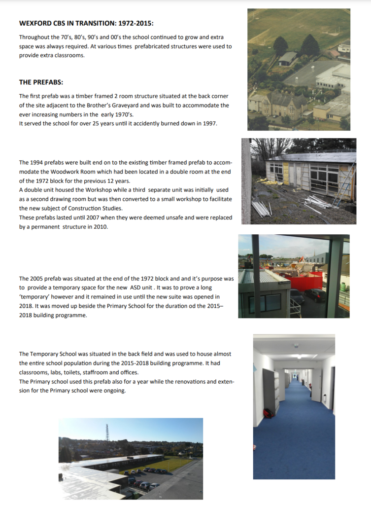 School History - Wexford CBS